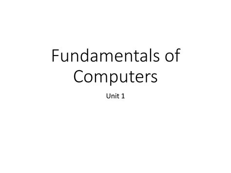 Solution Fundamentals Of Computer Studypool