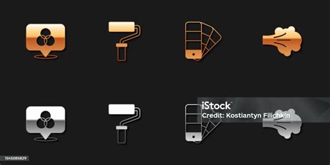 Rgb 및 Cmyk 색상 혼합 페인트 롤러 브러시 색상 팔레트 가이드 및 스프레이 아이콘을 설정합니다 벡터 Cmyk에 대한 스톡 벡터 아트 및 기타 이미지 Istock