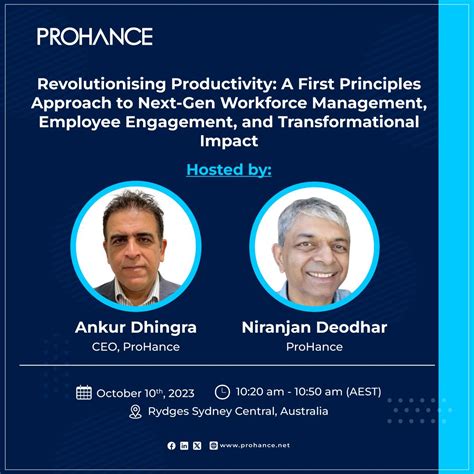 Prohance On Linkedin Productivity Workforcemanagement Employeeengagement Transformation…