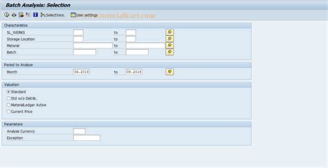 MCBR SAP Tcode INVCO Batch Analysis Selection