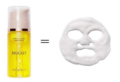 Menokin 30 Seconds Quick Bubble Mask Bright 95ml The Best Skin