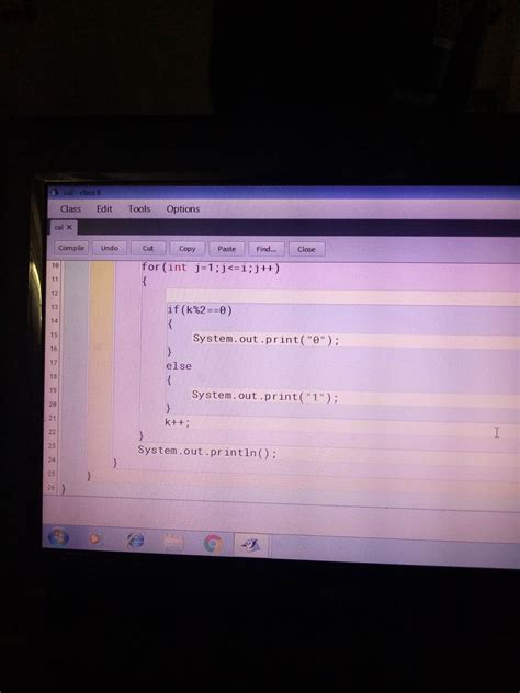 icse isc java programs pattern program