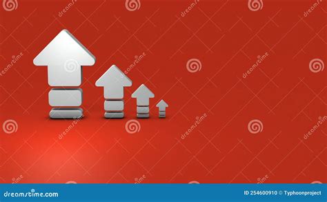 Decreasing Arrows Graph Icon Vector Illustration