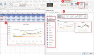 Excel Line Charts Standard Stacked Free Template Download Automate Excel