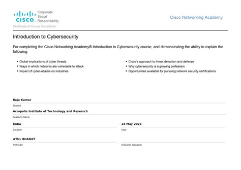 Raju Kumar On Linkedin Cybersecurity Cisconetworkingacademy Cisco Internship