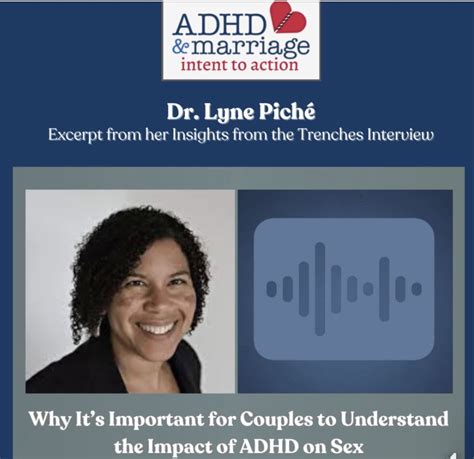 Tonight August 28 Adhd And Sex Why Understanding The Connection Matters Theres So Little
