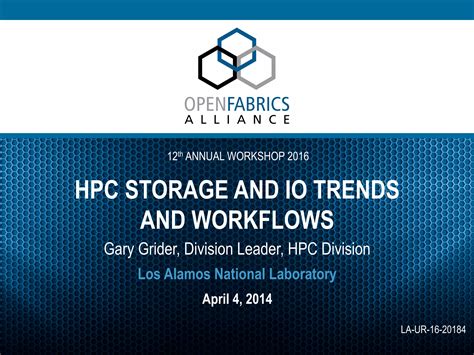 Hpc Storage And Io Trends And Workflows Ppt