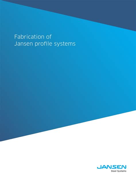 Fabrication Jansen Profile System Vm Pdf Metal Fabrication Welding