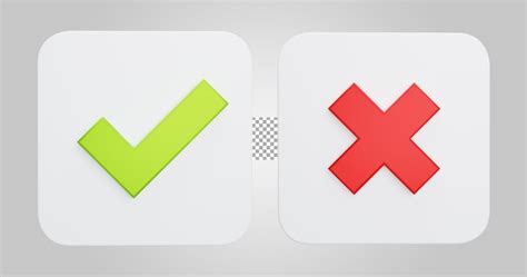 Premium Psd Ok Cancel Button Isolated On Transparent Background D Render