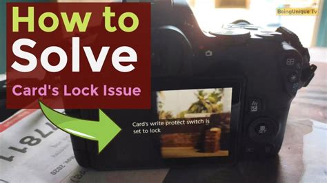 How To Fix Cards Write Protect Switch Is Set To Lock Issue Card Lock Issue Easy Solution In