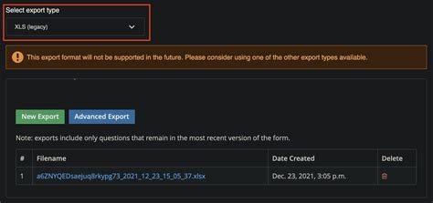 Download Fail Shows Export Failed Error Message Data Management Kobotoolbox Community Forum
