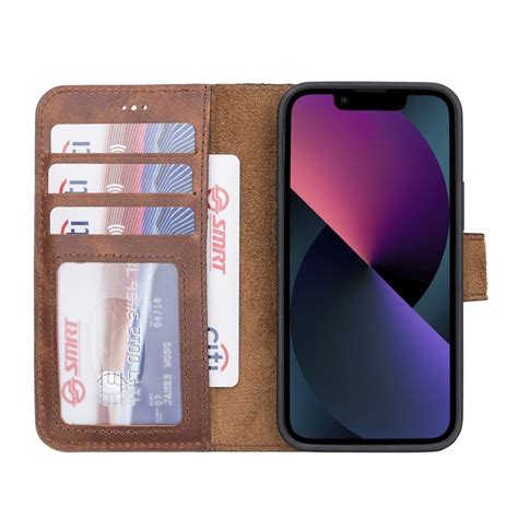 Iphone 13 Mini Leather Wallet Case Hardiston Premium Leather