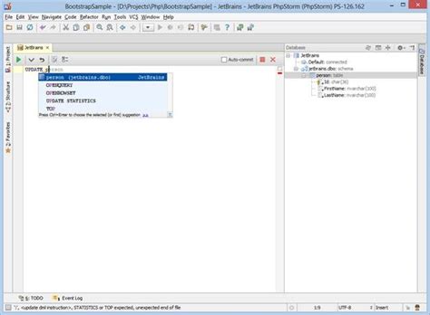Working With Windows Azure Sql Database In Phpstorm Maarten Balliauw Blog
