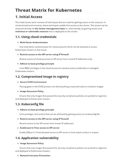 1 1 threat matrix for kubernetes pdf cloud computing domain name system