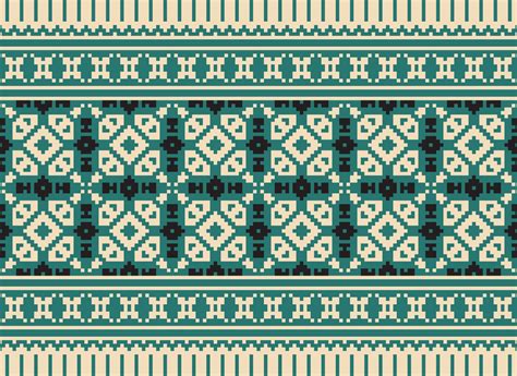 Beautiful Pixel Patterns Traditional Folk Style Geometric Ethnic Beautiful Pixel Patterns Traditional Folk Style Geometric Ethnic