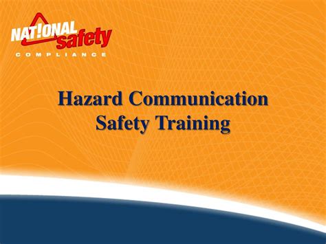 Ppt Hazard Communication Safety Training Powerpoint Presentation Free Download Id