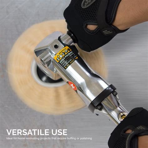 7 Stainless Pneumatic Air Angle Polisher Buffer Variable Speed 1 500 2 600 Rpm Econosuperstore