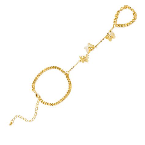 Badu Bg Нов моден пръстен с верижна връзка Пълен планински кристал Ретро цветя Пръстени с двоен