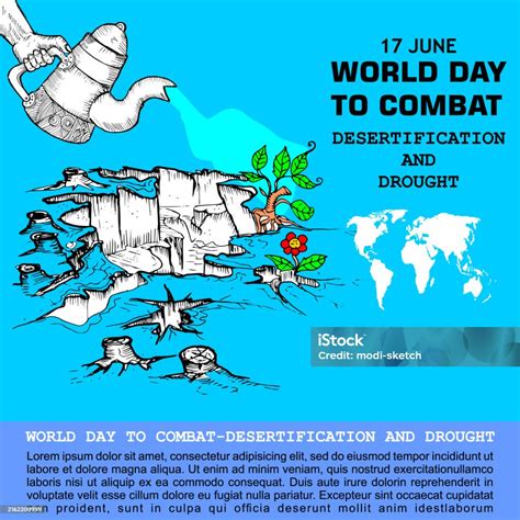 World Day To Combat Desertification And Drought Poster And Banner