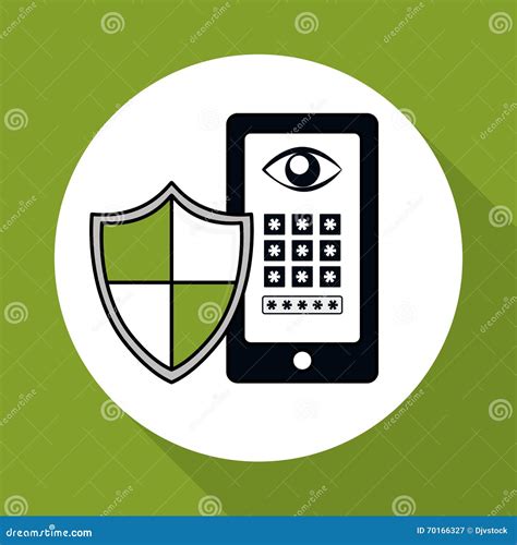 Security System Icon Over White Background Vector Illustration Stock Vector Illustration Of