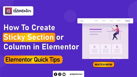 How To Make A Sticky Section In Elementor Pro No Code Needed Hindi Tutorial 2025 Youtube