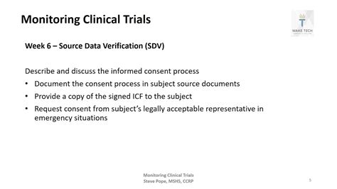 Week 6 Source Data Verification Youtube