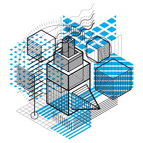 Premium Vector Vector Background With Abstract Isometric Lines And Figures Template Made With