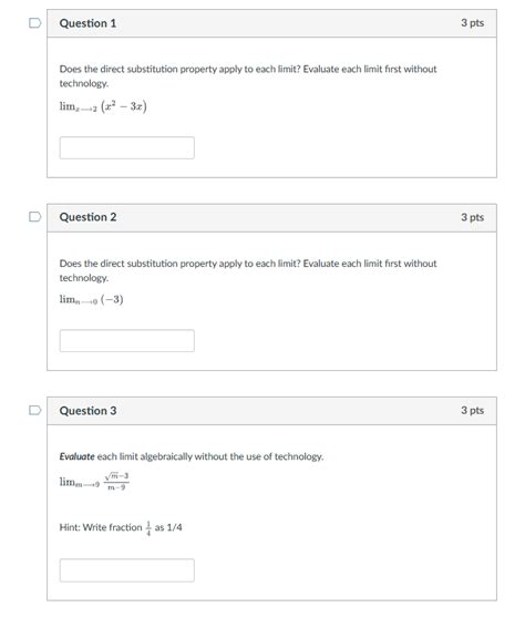 solved does the direct substitution property apply to each