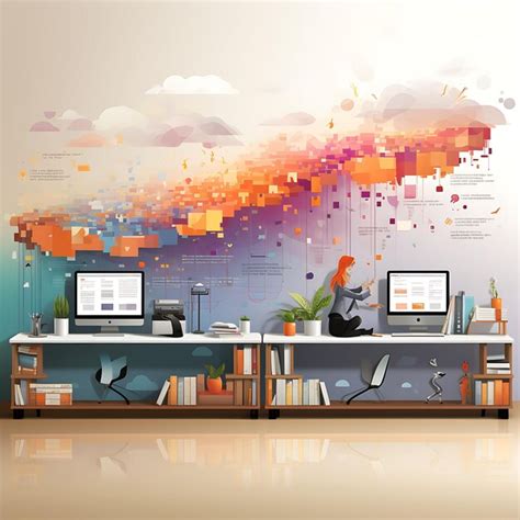 Premium Ai Image Set Of Web Development Banner Ads Coding And