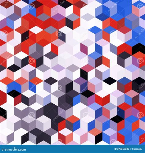 Abstract Hex Cube Background Stock Illustration Illustration Of Cube Textile 279259240