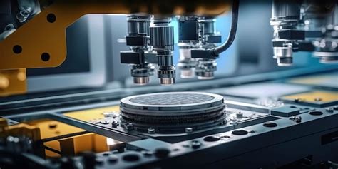 하이테크 제조업체 Ai 생성 내부에서 촬영된 로봇 팔 제조 프로세서 프리미엄 사진