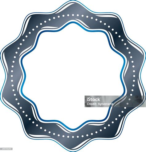 럭셔리 라운드 올라가며 줄무늬와 곡선으로 만든 클래식 전 령 빈 원형 모양 복사 공간 빈 프레임 레트로 스타일 레이블 장식 인감입니다 0명에 대한 스톡 벡터 아트 및 기타