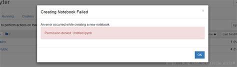 创建new jupyter notebook permission denied 创建新笔记本时出错 premession denied csdn博客