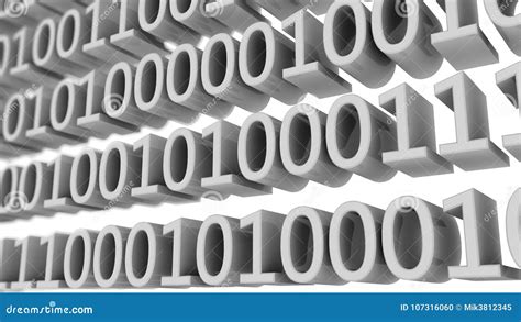 Numbers Zero And One In Binary Code Stock Illustration Illustration Of Design Number 107316060