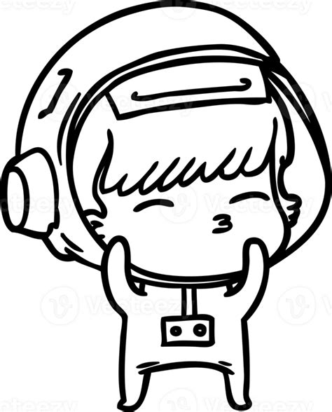 Cartoon Curious Astronaut Icon 40745435 Png