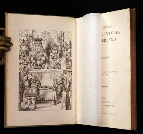 1896 Rare Victorian Book Alices Adventures In Wonderland By Lewis C