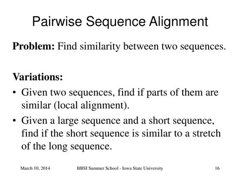 ppt module a fundamental algorithms in sequence analysis powerpoint