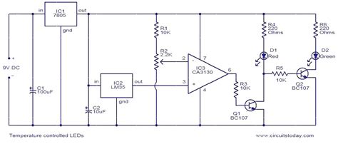 Lm35 Temperature Sensor Circuit Diagram