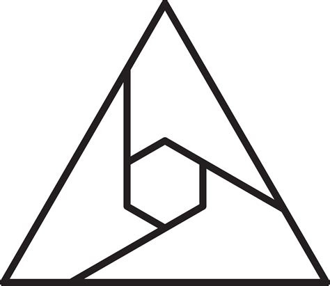 Abstract Pyramid Triangle Logo Illustration In Trendy And Minimal Style