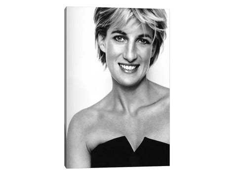 Princess Diana Portrait Canvas Wall Art Icanvas