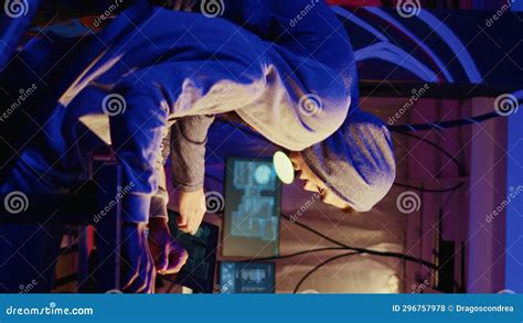 Vertical Video Hackers Gaining Unauthorized Access Stock Footage Video Of Exploit Discuss