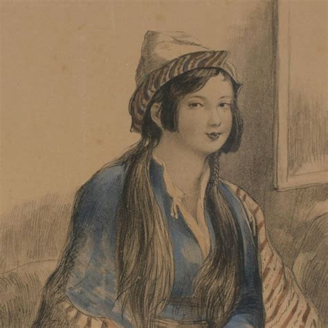 Hand Colored Lithograph After Sir David Wilkie A Circassian Lady Ebth