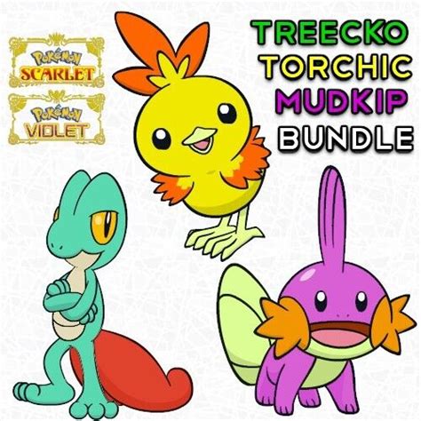 Treecko Torchic Mudkip Torchic Treecko And Mudkip I Choose You