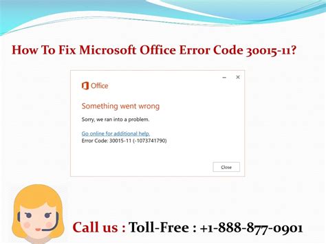 Ppt How To Fix Microsoft Office Error Code 30015 11 Powerpoint
