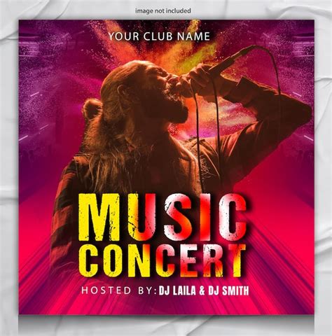 Premium Psd Music Concert Poster Design Template