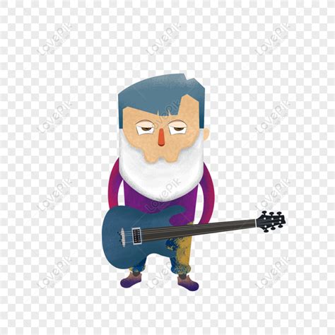 손으로 그린 캐릭터 악기 연주자 Png 일러스트 무료 다운로드 Lovepik