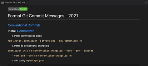 Commitizen Setup 2021 Recently I Need To Setup Commitizen In By