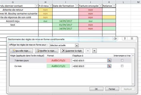 Colorier Une Cellule En Fonction De 2 Autres Colorées