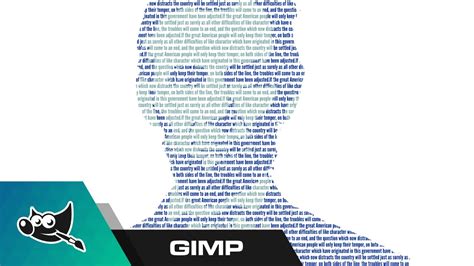 Gimp Tutorial Text Portrait Youtube