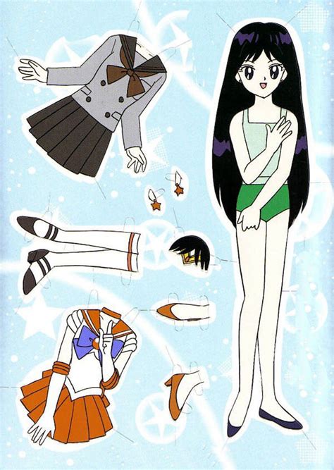 Бумажные куклы Аниме с одеждой для вырезания